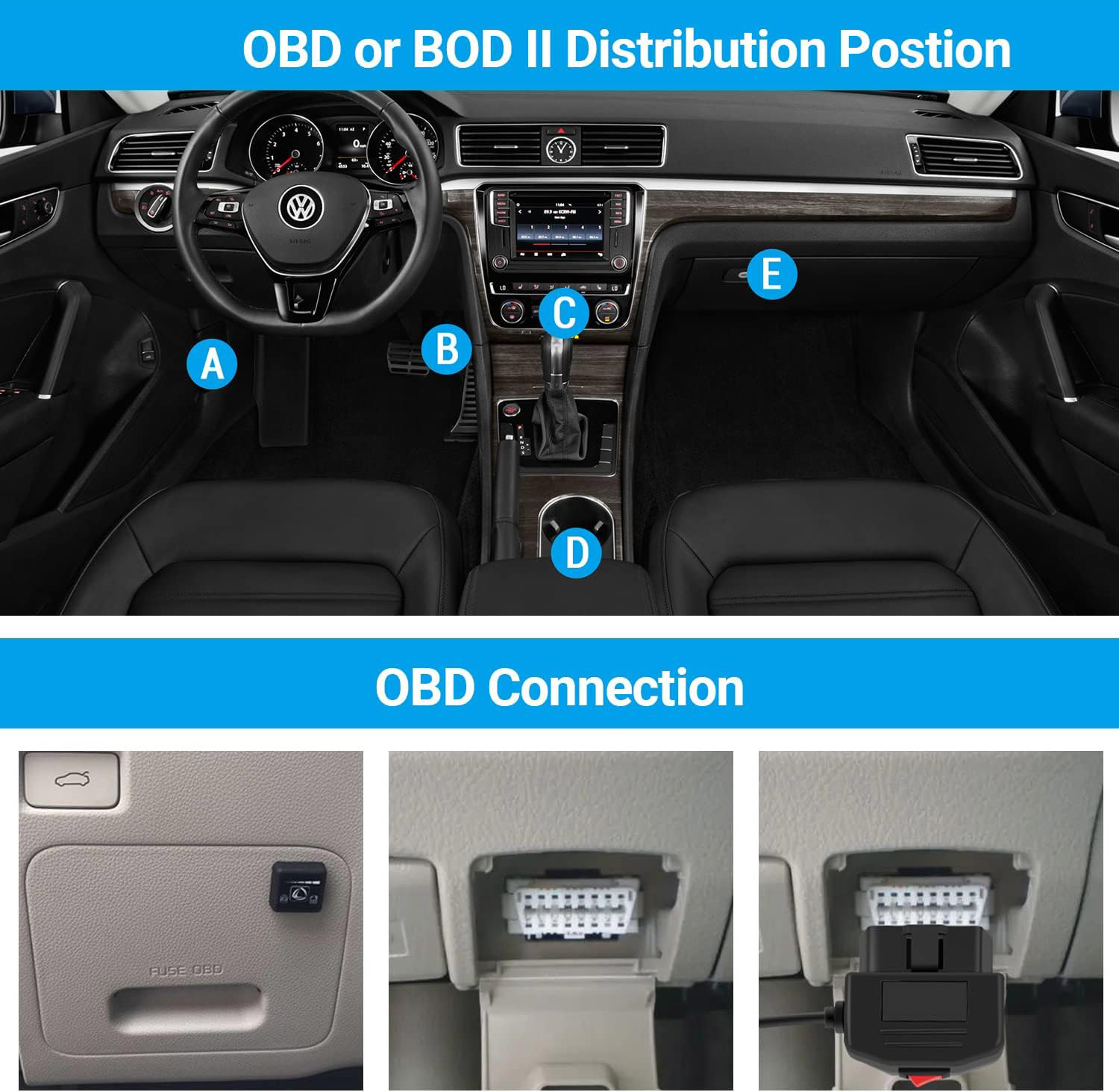 Upgraded OBD2 OBD Power Cable for Dash Camera, OBD to Type-C USB OBDII ...
