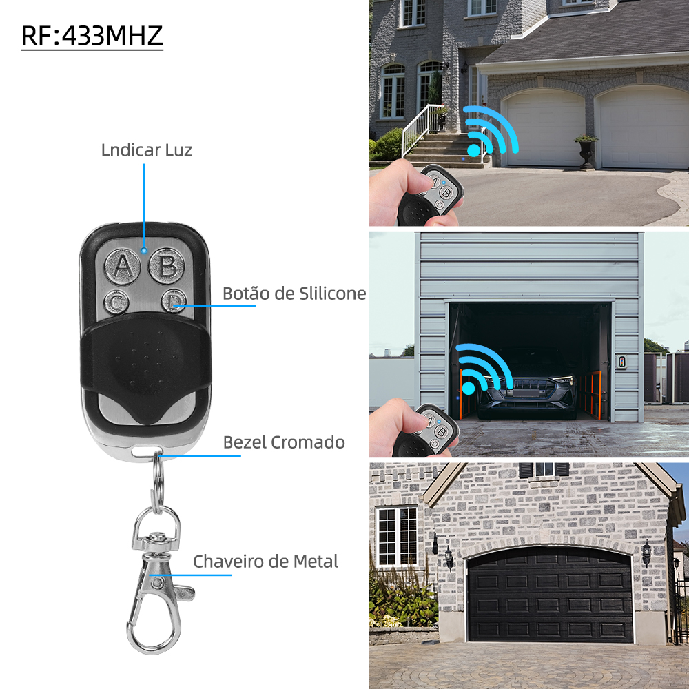 [Local Shipment] 433MHz Wireless RF Remote Controller,Universal 4 ...