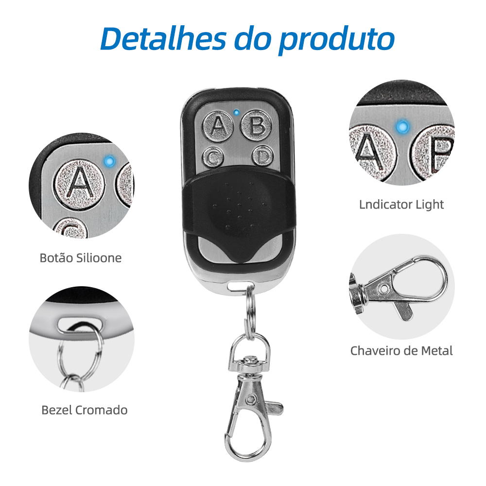 [Local Shipment] 433MHz Wireless RF Remote Controller,Universal 4 ...