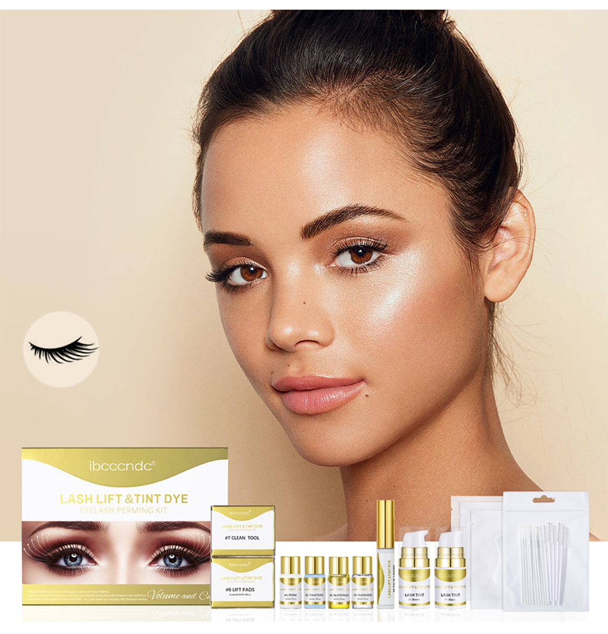 ibcccndc 2 Colors/set Lash Lift Kit And Eyelash Eyebrow Dye Tint ...
