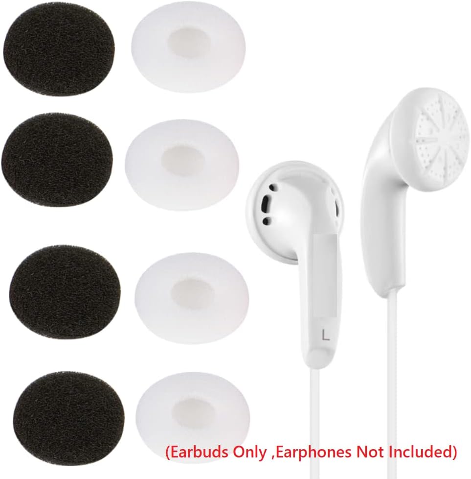 12 Pcs Foam Earbud Earpad Ear Bud Pad Replacement Sponge Covers for 13 ...