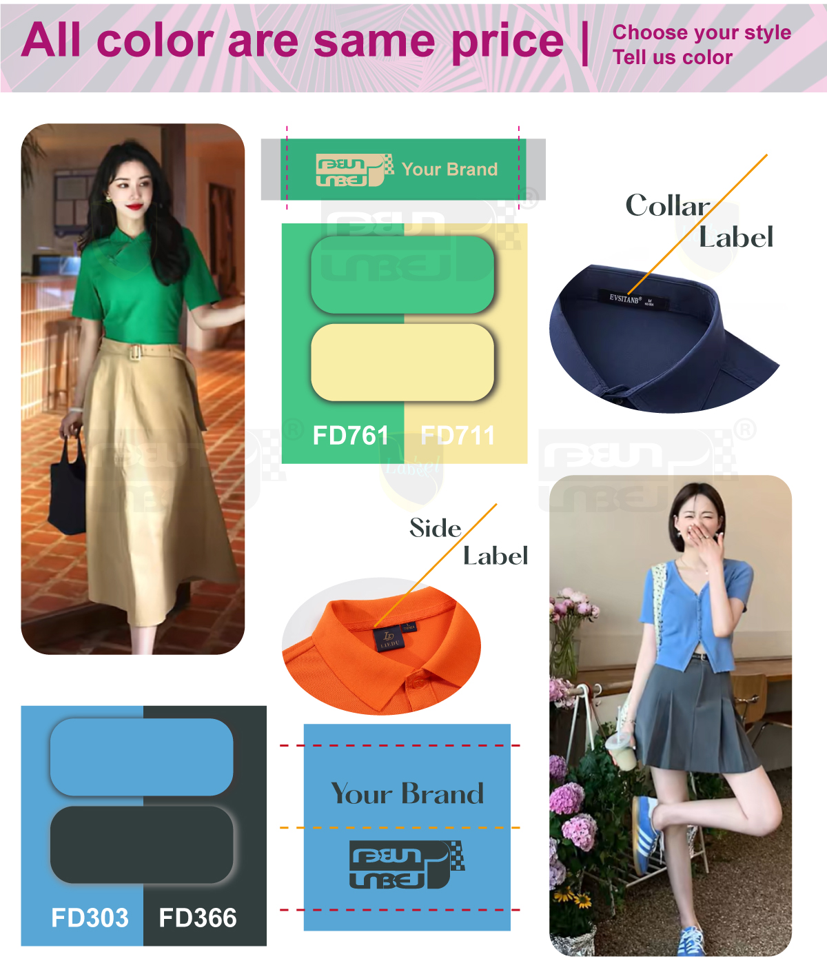 personalized woven label collar tag garment etiketa label clothing tag ...