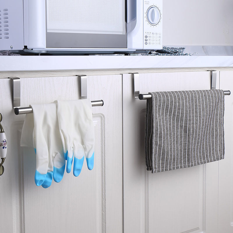 Ready Stock Stainless Steel Single-Bar Towel Rack Kitchen Perforated ...