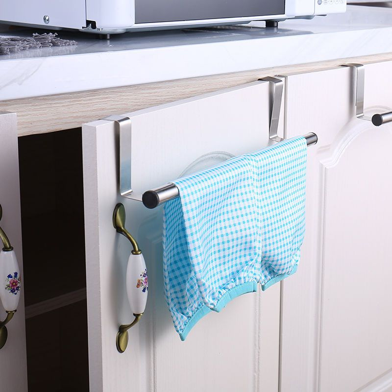 Ready Stock Stainless Steel Single-Bar Towel Rack Kitchen Perforated ...