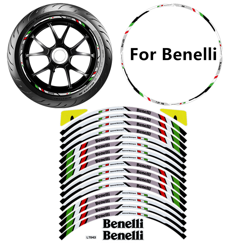 Benelli Wheel Stickers Motorcycle 18inch Rim Sticker Film Tire Border ...