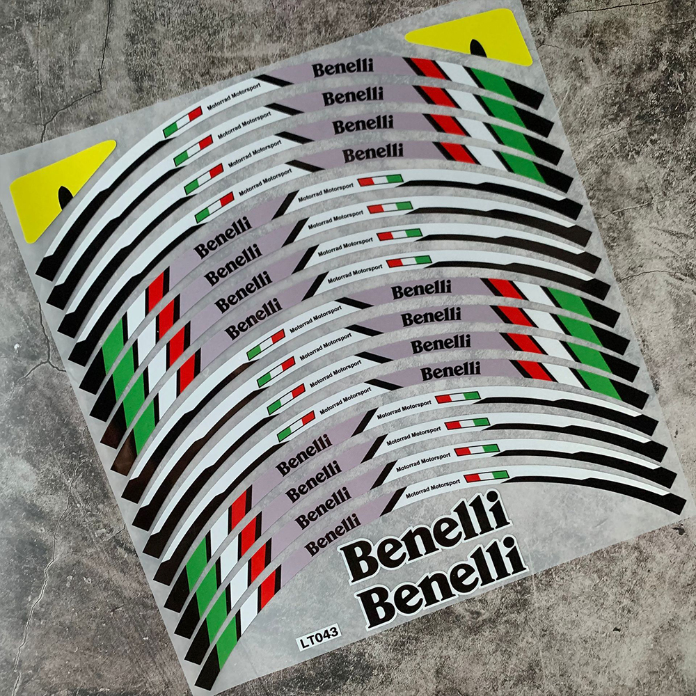 Benelli Wheel Stickers Motorcycle 18inch Rim Sticker Film Tire Border ...