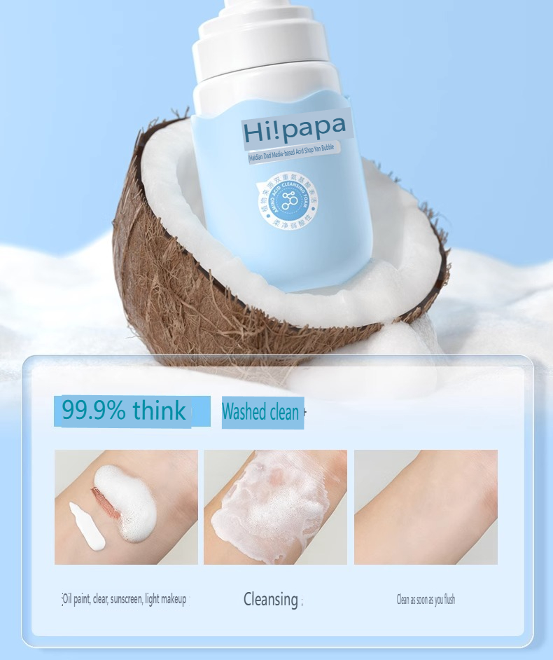 Hi!papa 海龟爸爸 Baby Amino Acid Face Wash Cleansing Foam Gentle Cleansing ...