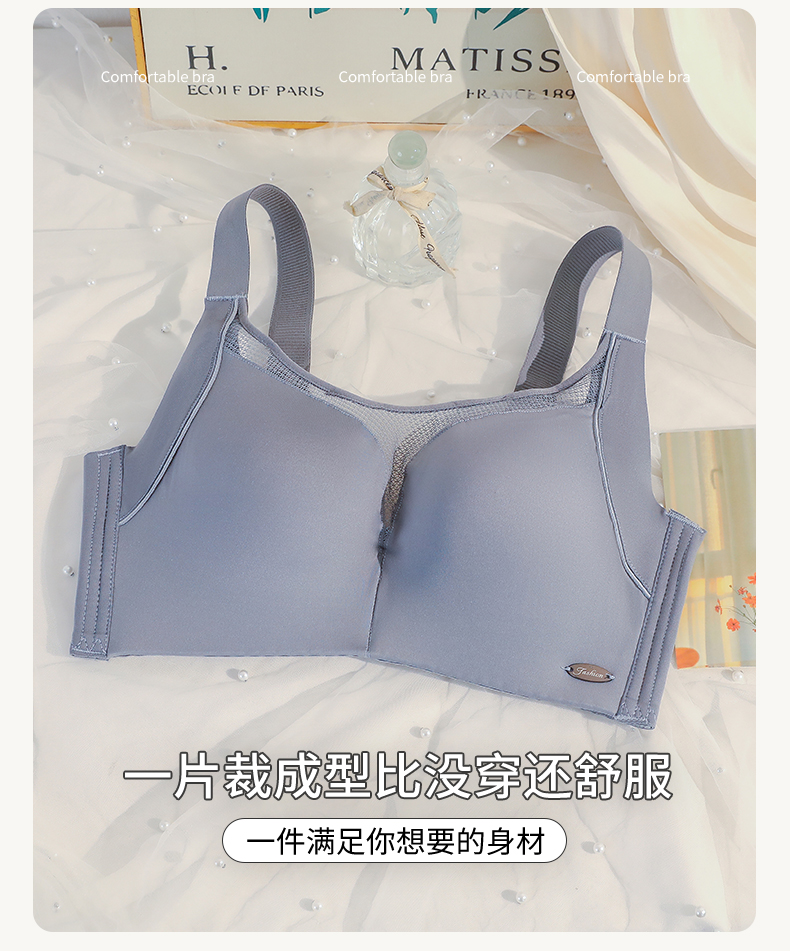 🔥Ready Stock🔥New 36-50C/D/E Large Size Adjustment Type Bra Women's ...