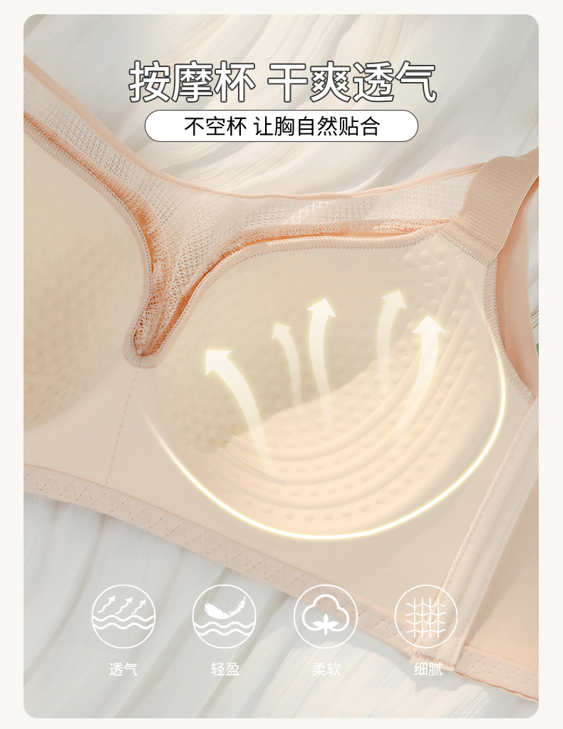 🔥Ready Stock🔥New 36-50C/D/E Large Size Adjustment Type Bra Women's ...