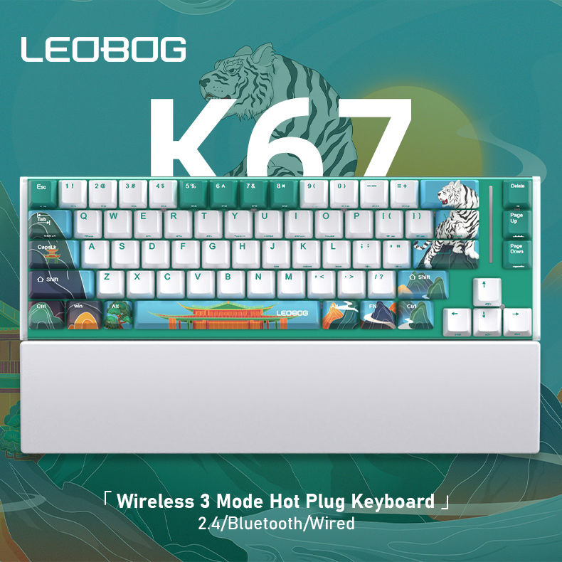 AULA K67 Hotswap Mechanical Gaming Keyboard 67Keys Bluetooth /wired /2 ...