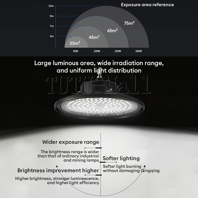 600W Factory Warehouse Industrial Lamp High Power Industrial Chandelier ...
