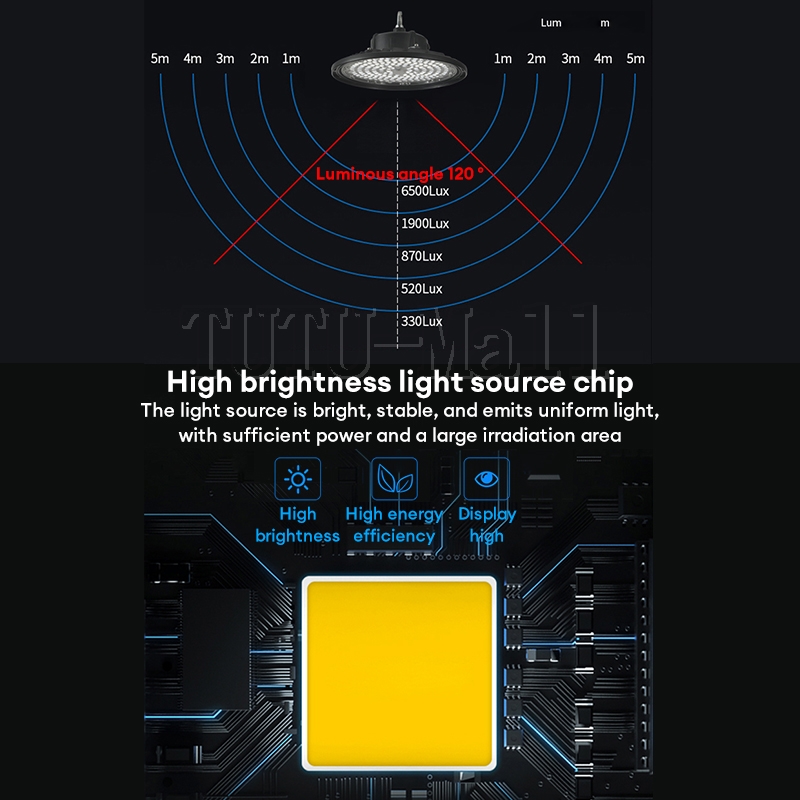 600W Factory Warehouse Industrial Lamp High Power Industrial Chandelier ...