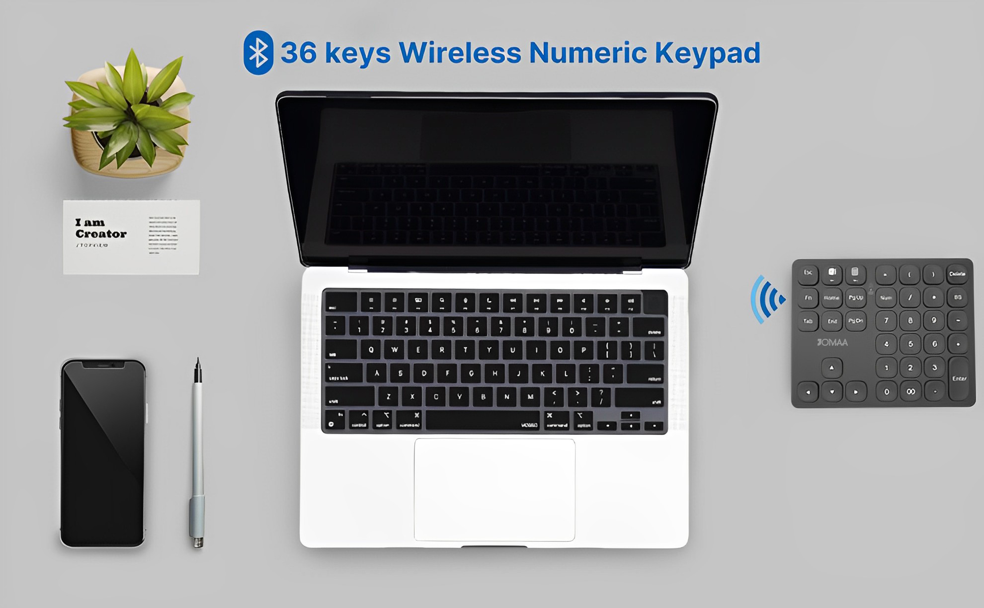 [Ready Stock] JOMAA 36keys Bluetooth Numeric Keypad Wireless ...
