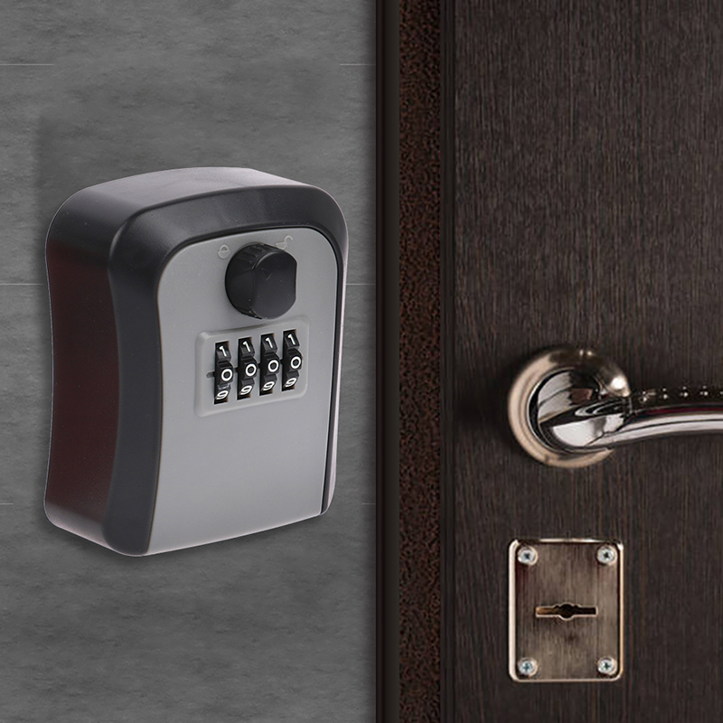 KIPRUN Key Lock Box, 4-Digit Combination Waterproof Portable Key ...