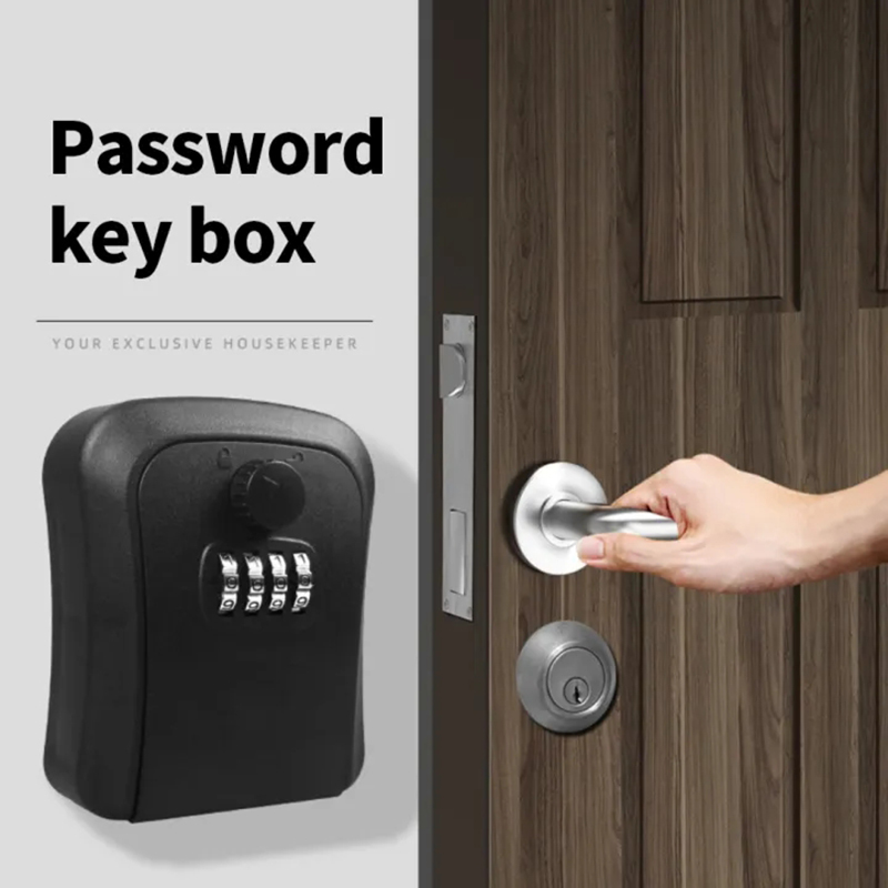 KIPRUN Key Lock Box, 4-Digit Combination Waterproof Portable Key ...