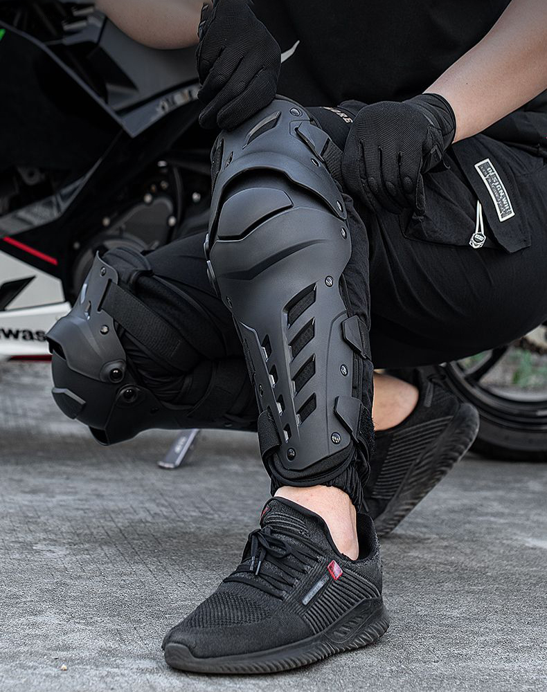 Motorcycle Knee Shin Guard Long Leg Protection Crash Proof Motorcycle ...