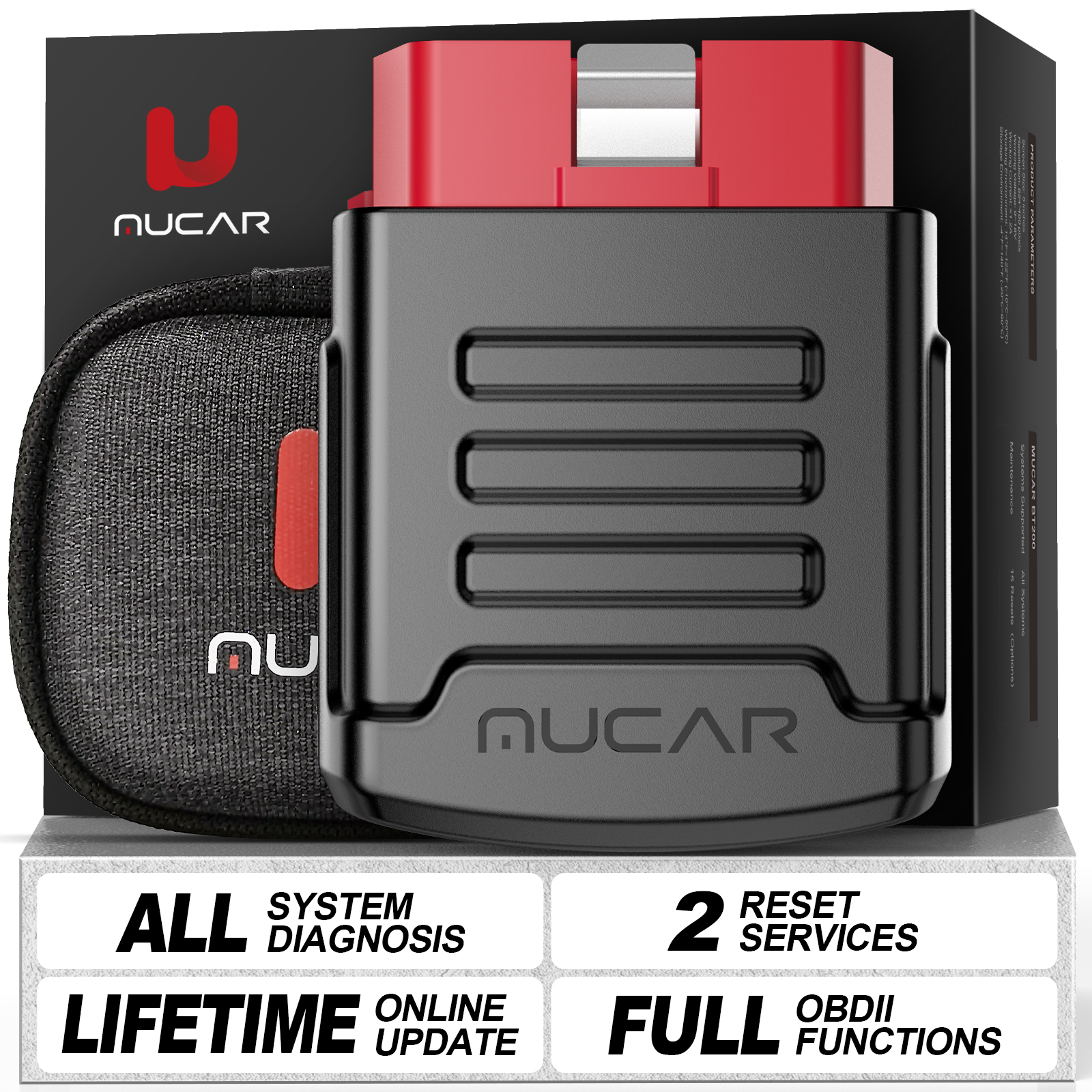 【Proton&Perodua&All OBD2 Cars】THINKCAR MUCAR BT200 Full System OBD ...