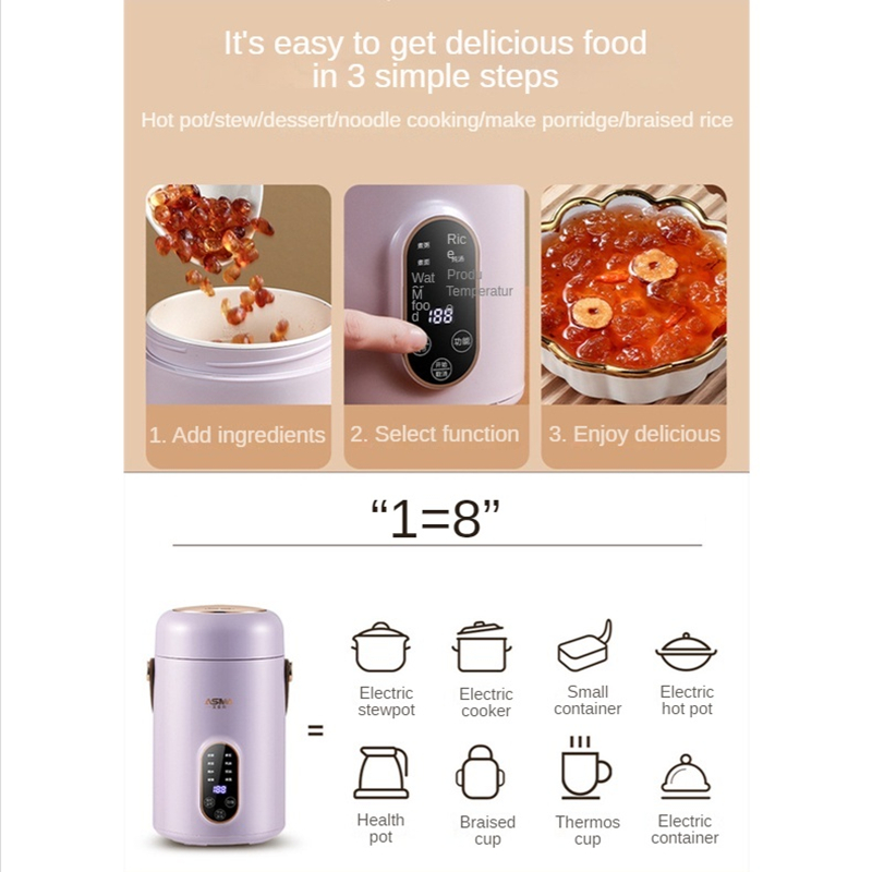 AISHIMA H38 1L Electric Stew Pot [Mini Slow Cooker] Periuk Elektrik ...