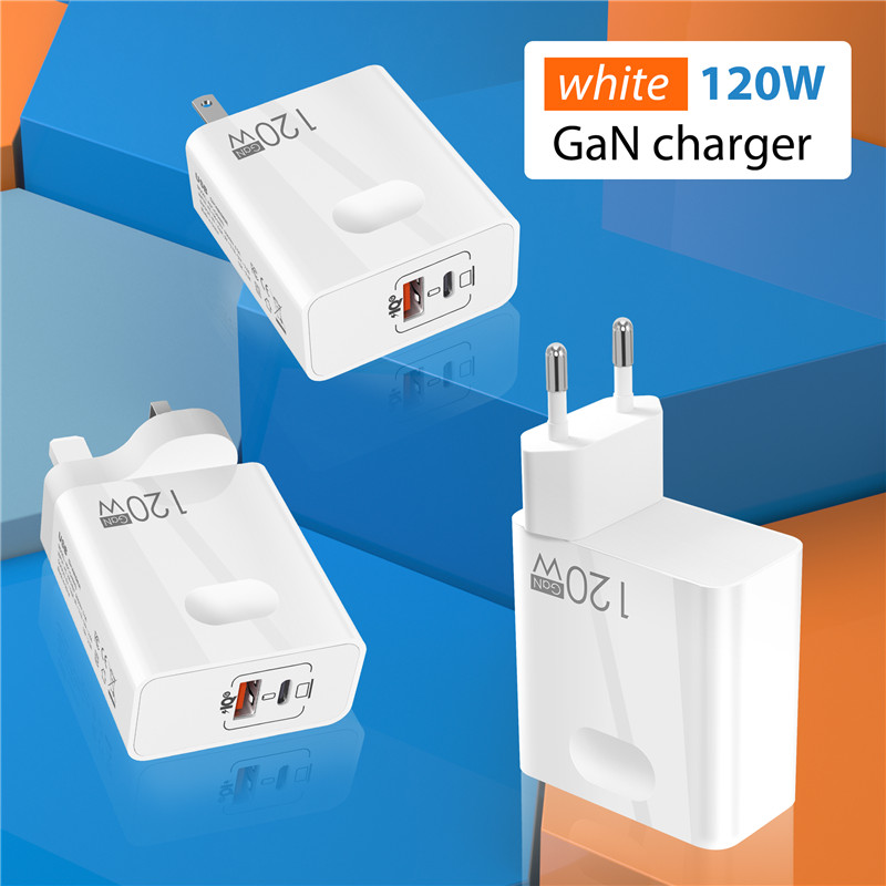 120W GaN Super Fast charger QC+PD Fast charging Adoptor Multi Port ...