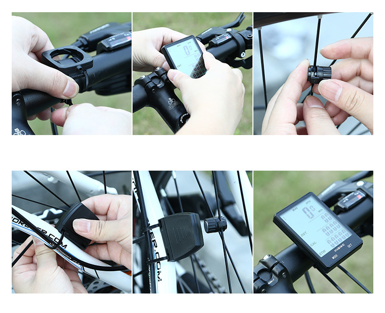 INBIKE 2.8 inch Large Screen Bicycle Computer Wireless Bike MTB ...
