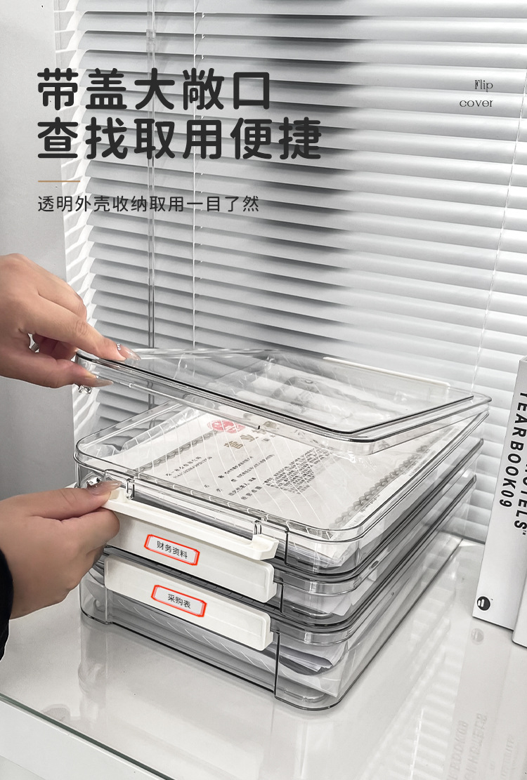 File Organizer Desk Storage A4 Paper Tray Document Tray Organizer of ...