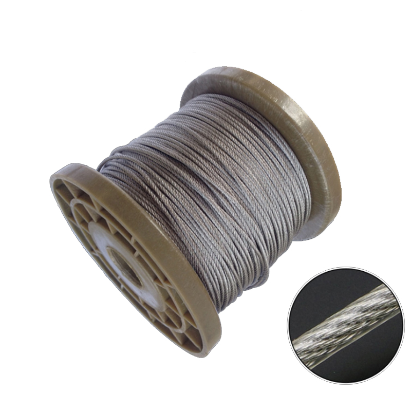 50 meters 1mm-3mm PVC Coated Flexible Steel Stranded Wire Rope Soft ...