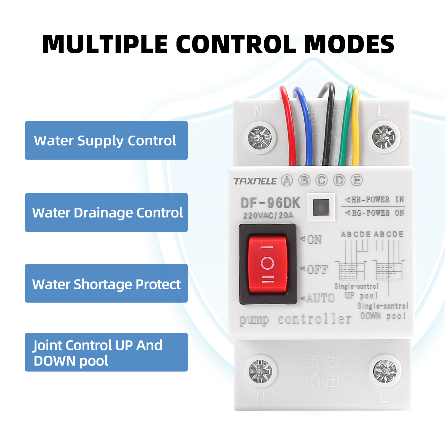 DF-96D DF-96Dk Automatic Water Level Controller Switch 10A 220V Water tank Liquid Level ...