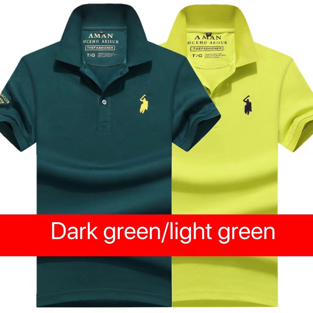 🔥Malaysia spot 🔥👍High Quality COD OOTD Embroidery Polo t shirt men ...