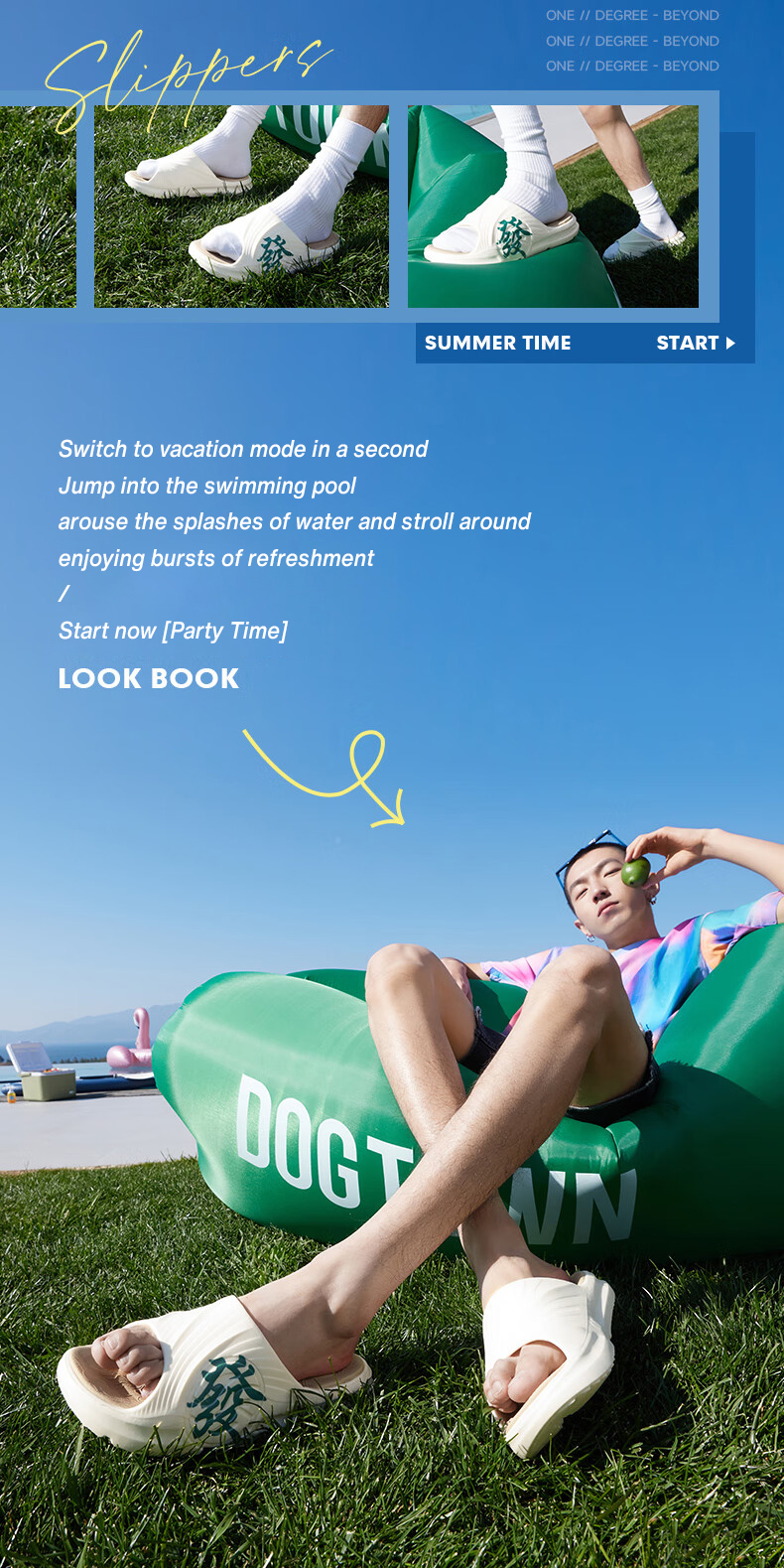 361 Degrees Ag Men Slippers Outdoor Thick Bottom Beach Casual 672326729 ...