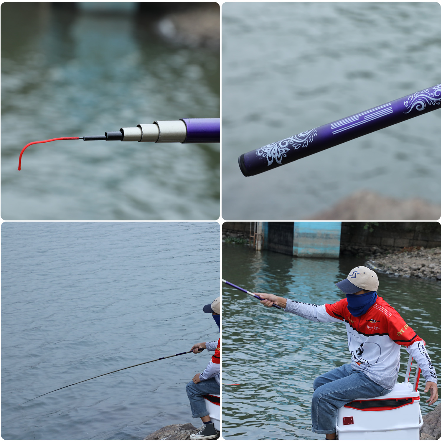 Sougayilang Fishing Rod Super Hard Ultra-Light Telescopic (2.7M/3.6M/4 ...