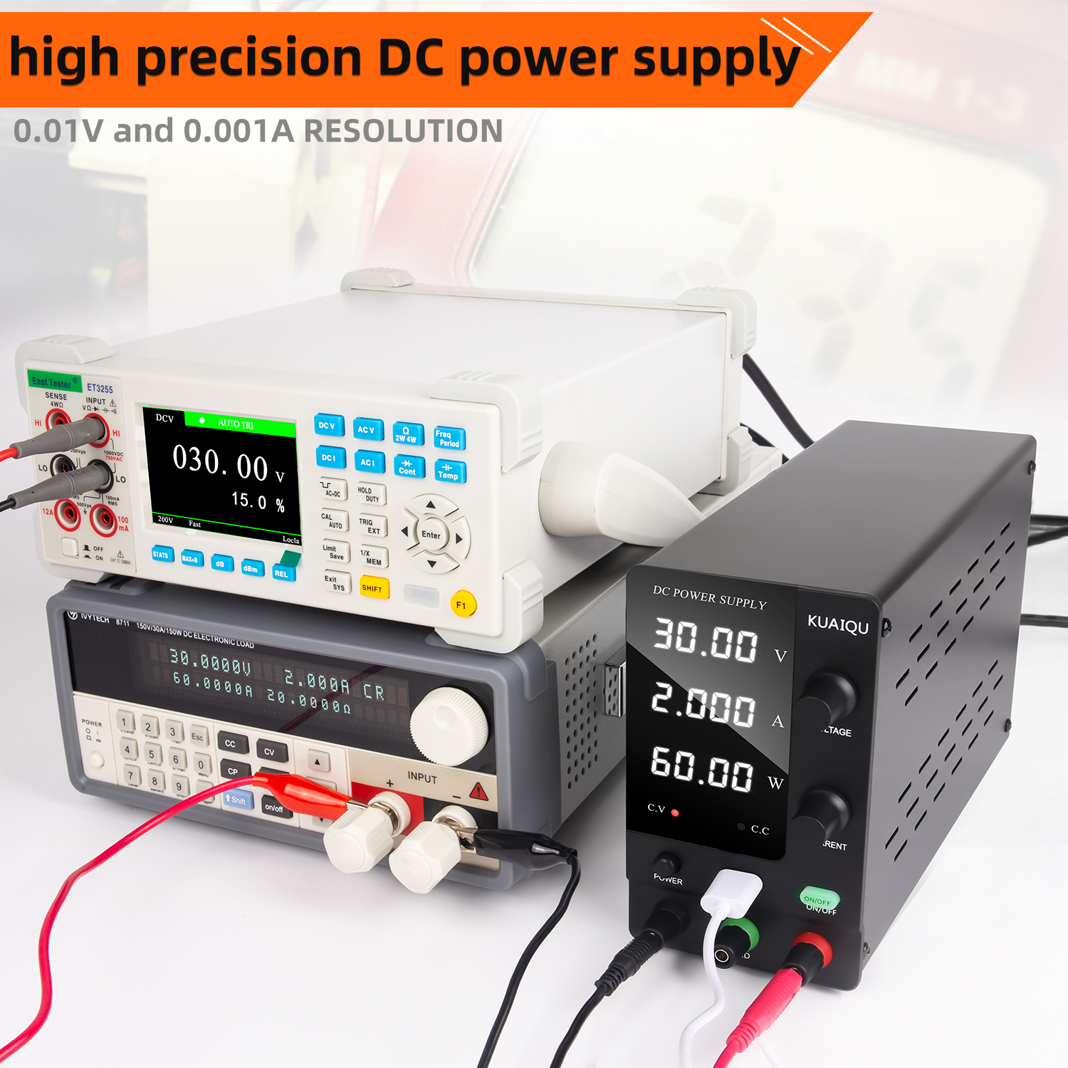 USB Digita Switching DC Laboratory Power Supply Adjustable Source 30V ...
