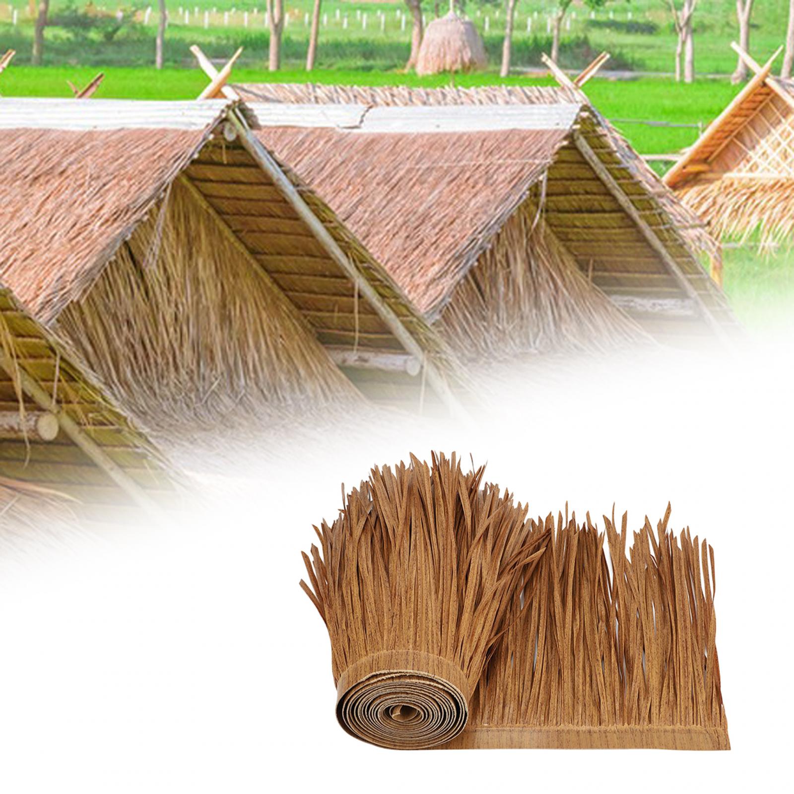 Straw Roof Thatch Panel Palm Thatch Roll Simulation Decoration ...