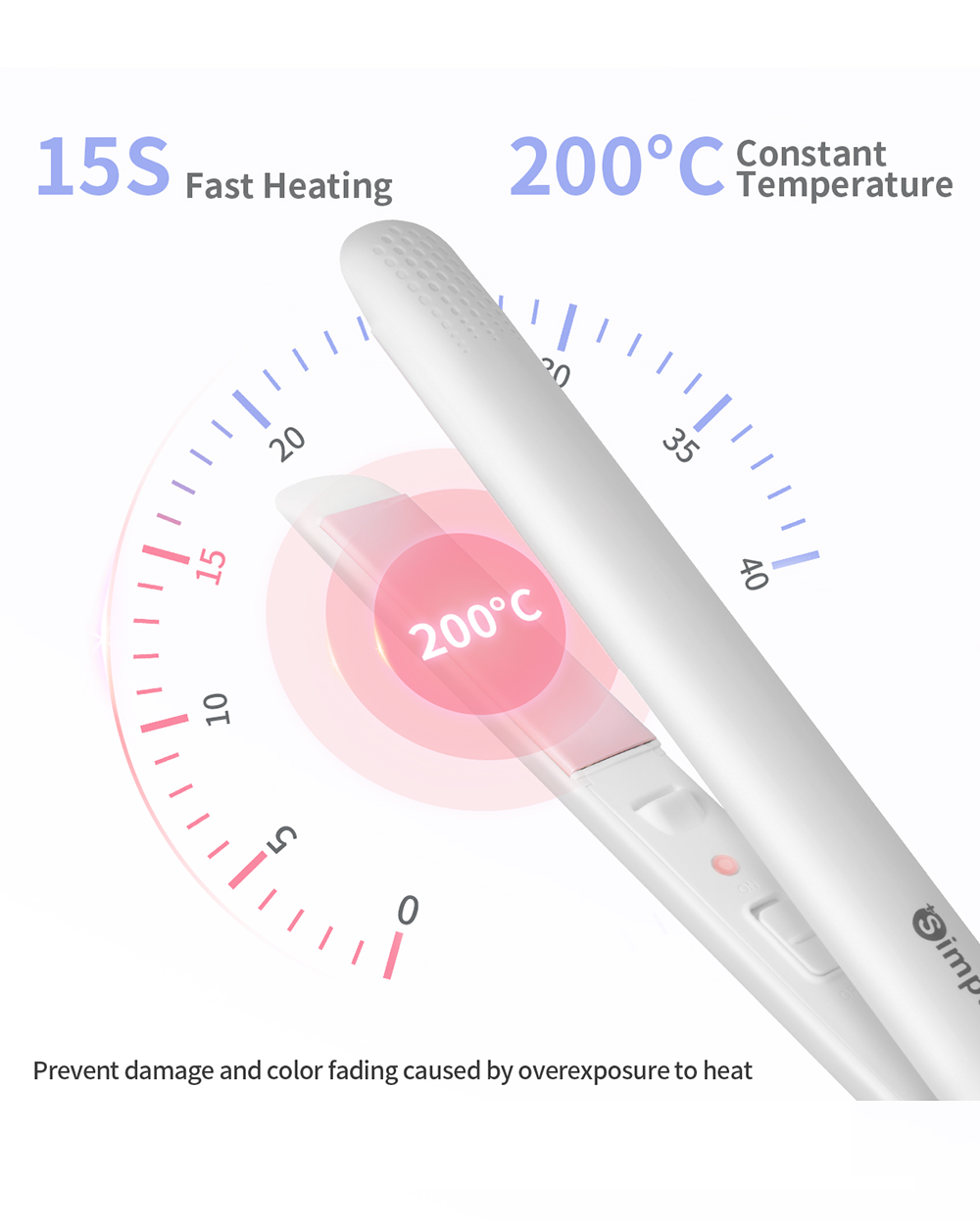 Simplus 2-in-1 Hair Styler | Straightener & Curler | 3D Floating Plates ...