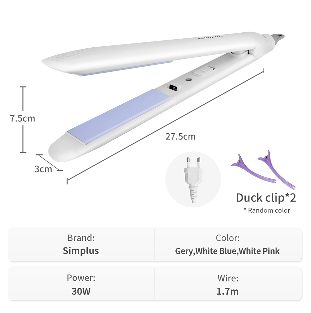 Simplus 2-in-1 Hair Styler | Straightener & Curler | 3D Floating Plates ...