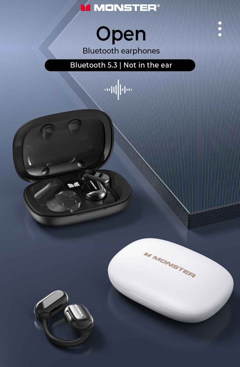 Monster Open Free AC100 Bone Conduction Bluetooth Wireless Sports ...