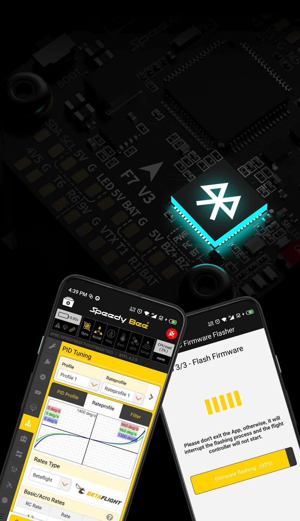 SpeedyBee F7 V3 3S-6S STM32F722 MCU Barometer Type-C Flight Control And ...