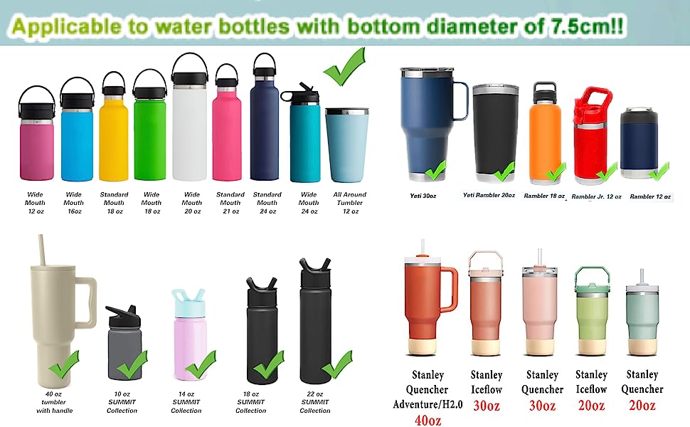 Silicone Boot for Stanley Quencher H2.0 40 Oz 30 Oz Tumbler with Handle ...