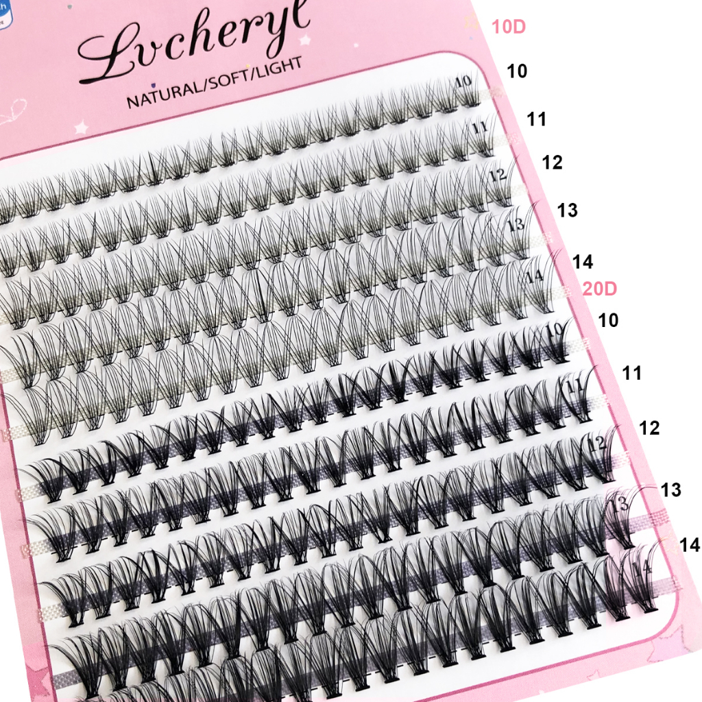 10D/20D/30D/40D Eyelash Extension Set With Glue 200 Bundles D Curl ...