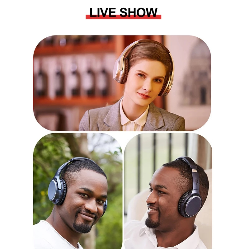 VJ901 Bluetooth 5.0 Wireless Headphones HIFI Headset Sport Gaming ...