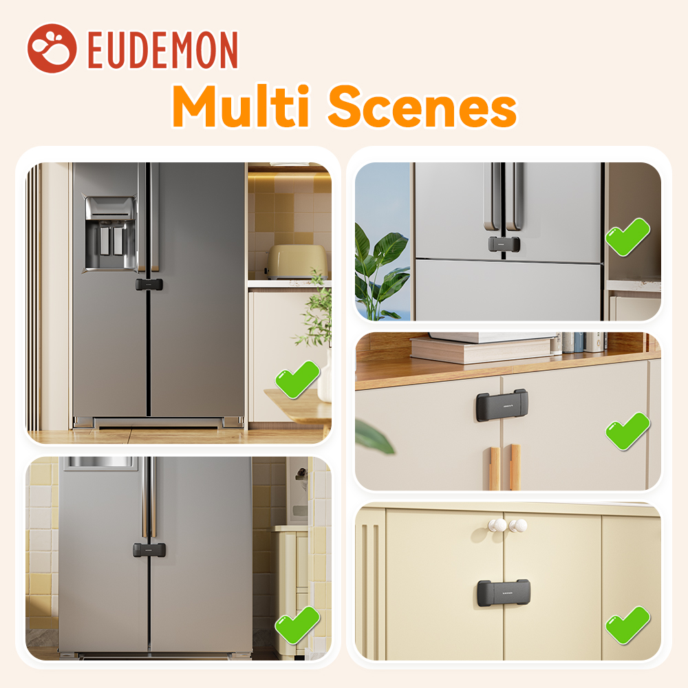 EUDEMON French Fridge Lock Door Refrigerator/Freezer Lock Apply To Max ...