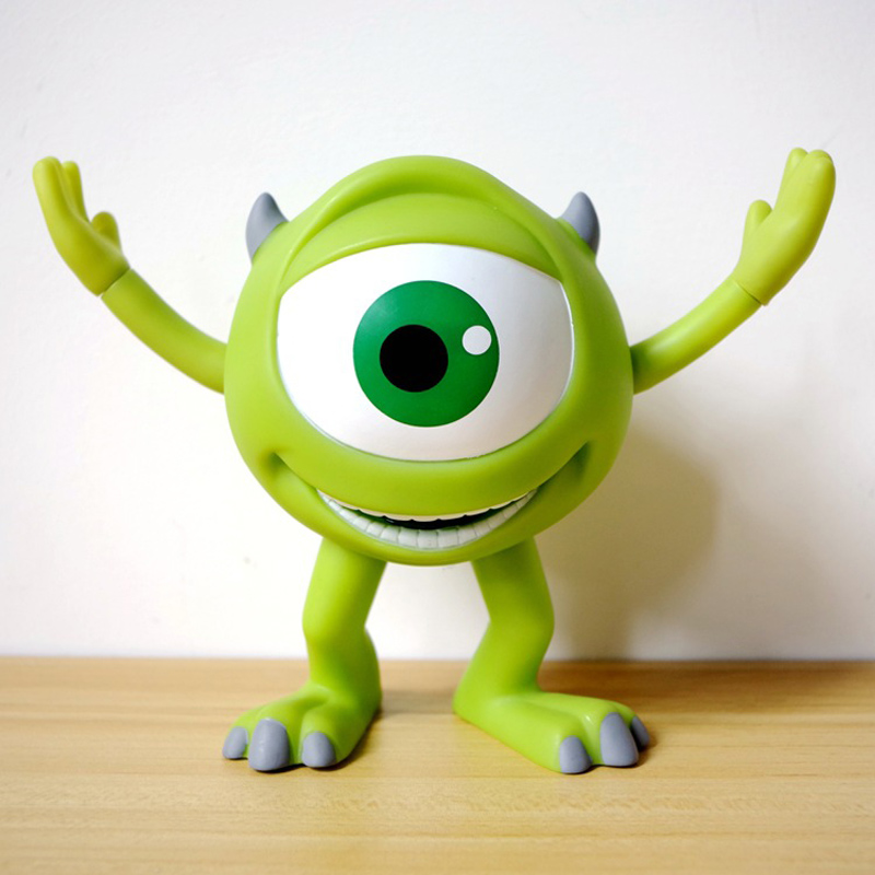 15cm Monsters, Inc Mike Michael Wazowski Mr.Q Piggy Bank Coin Box Save ...
