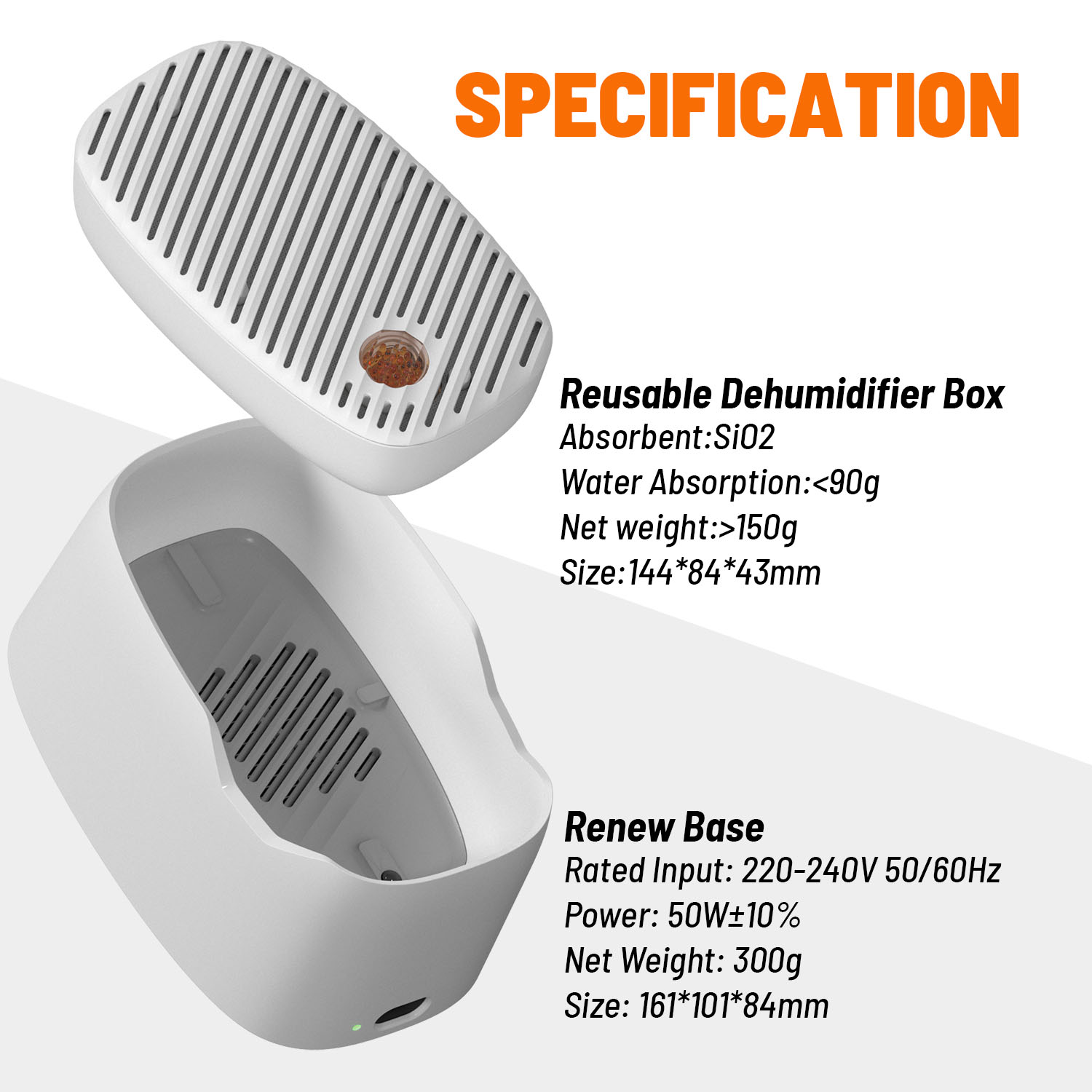 Reusable Dehumidifier Moisture Absorber Penyerap Lembapan Wireless ...