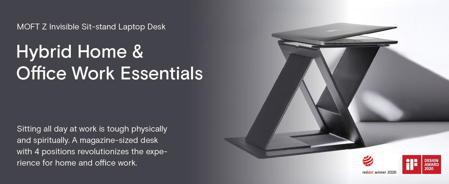 MOFT Z Foldable 5 In 1 Sit Stand Laptop Desk Folding Portable Macbook ...