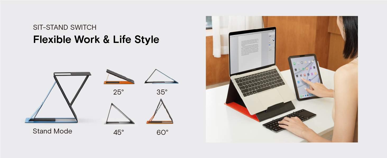 MOFT Z Foldable 5 In 1 Sit Stand Laptop Desk Folding Portable Macbook ...