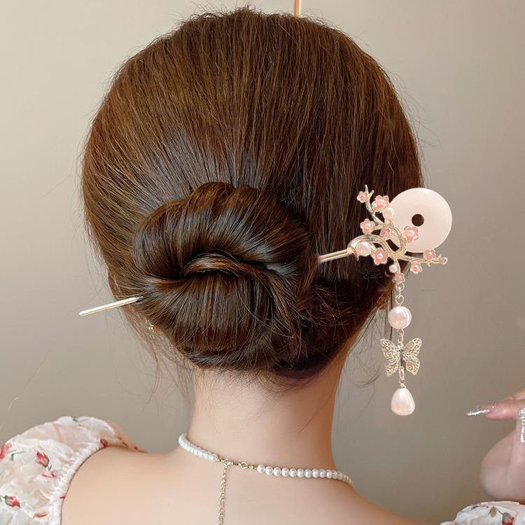 [Magpie] Hanfu Hairpin Antique Pan Hairpin Tassel Step Shake Versatile ...