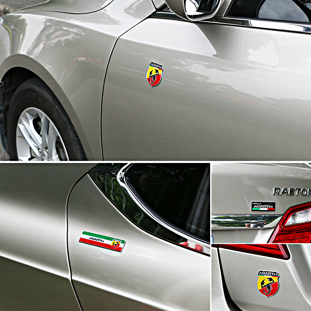 For Abarth Scorpion Car Logo Metal Emblem Stickers Personality Modified ...