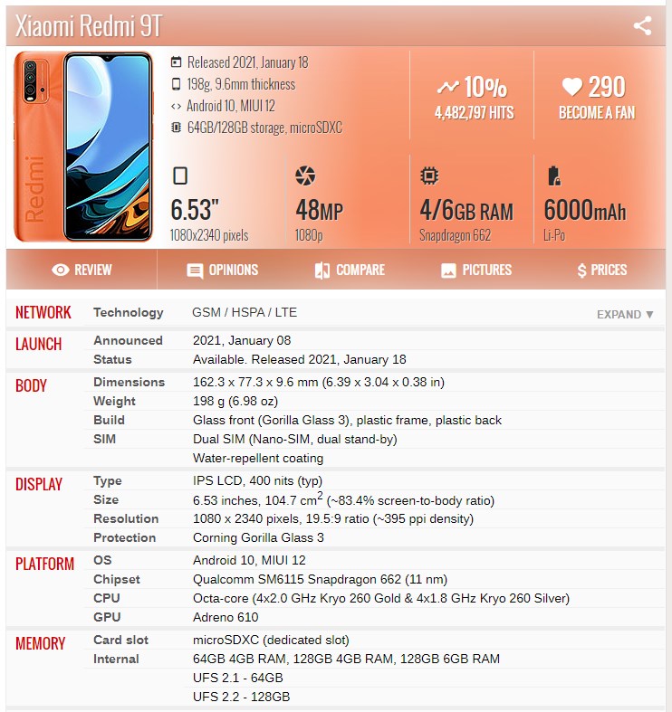 Original LCD With Frame For Xiaomi Redmi 9T /Poco M3 LCD Display Touch ...