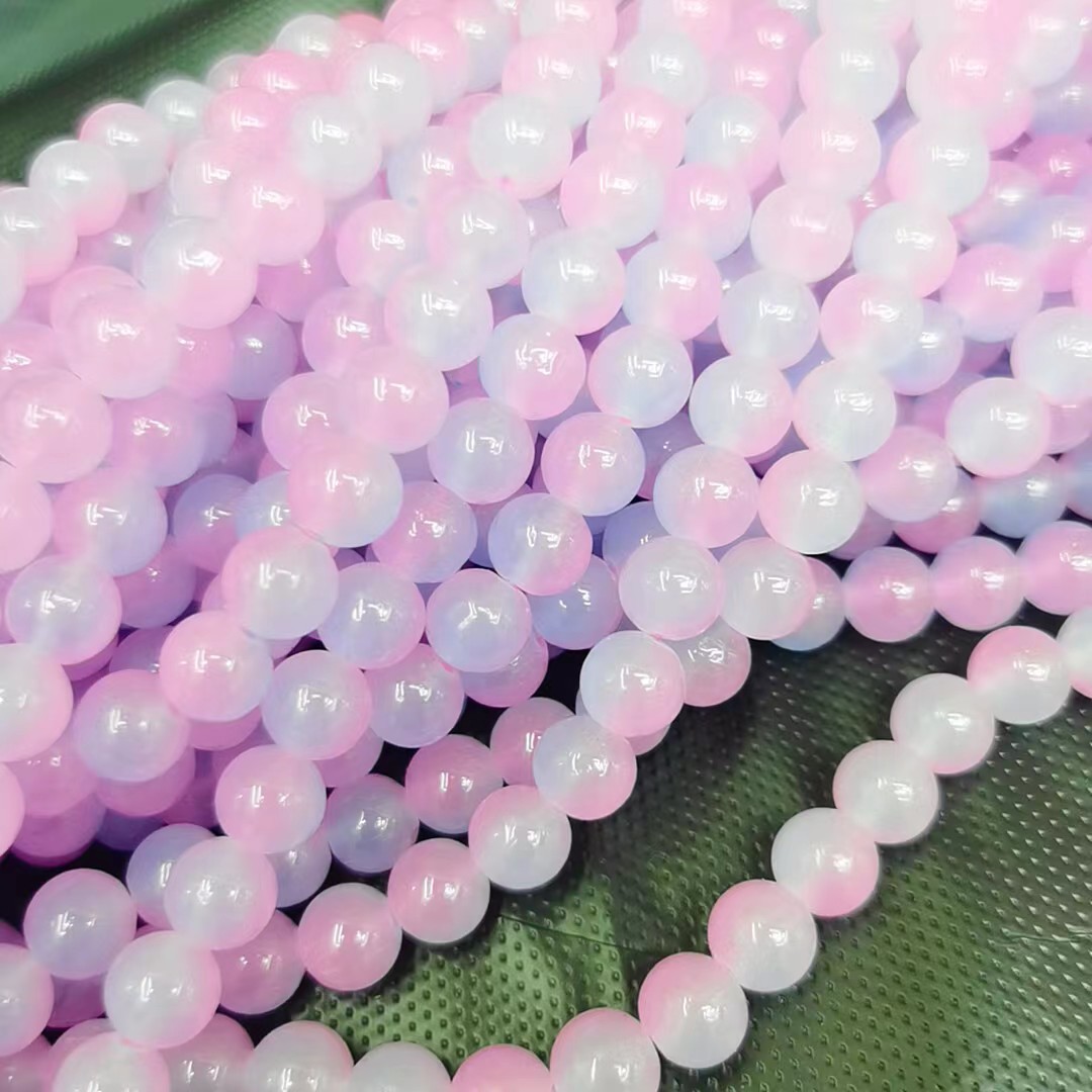 50pcs 8mm Glass Beads For Diy Handmade Accessories | Shopee Malaysia