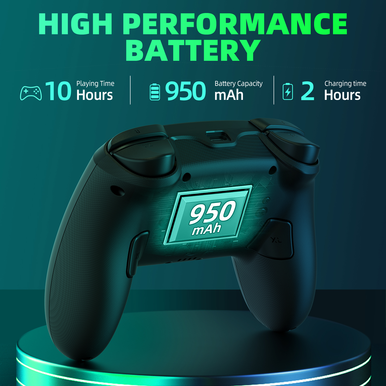 IINE Falcon Wireless Pro Controller Wake Up Support NFC Amiibo Compatible Nintendo Switch/Switch ...