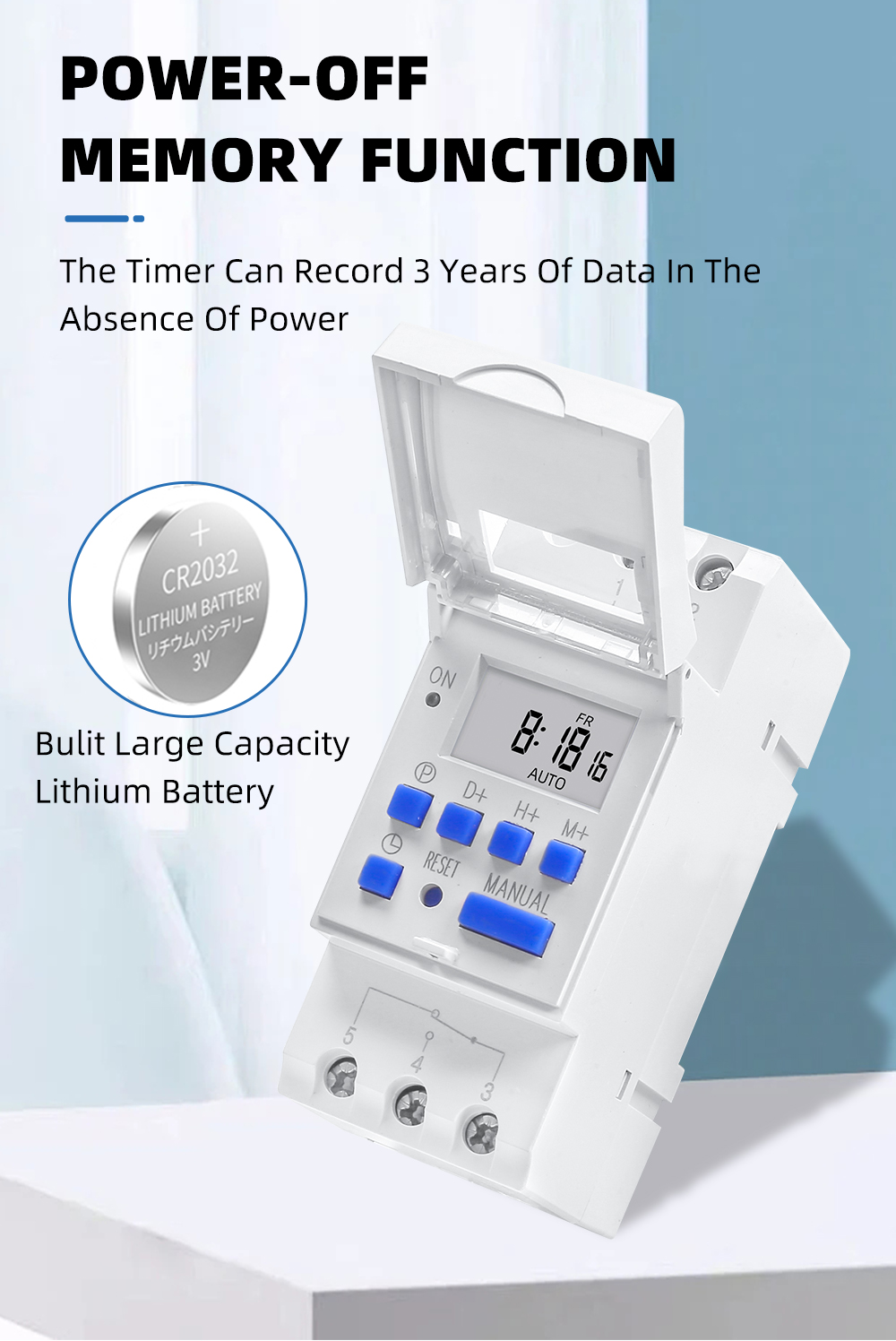 TAXNELE Weekly 7 Days Programmable Digital Timer Switch Control AC 220V ...